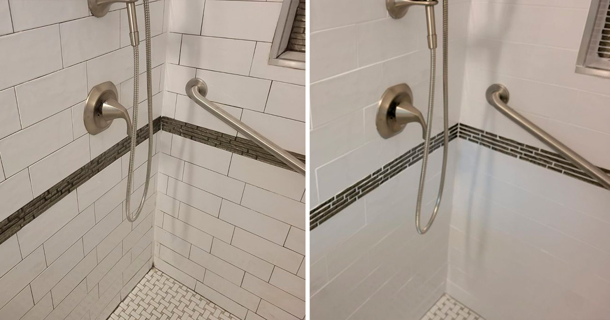 Our Grout Sealing Crew Fully Transformed This Tile Shower in Sarasota